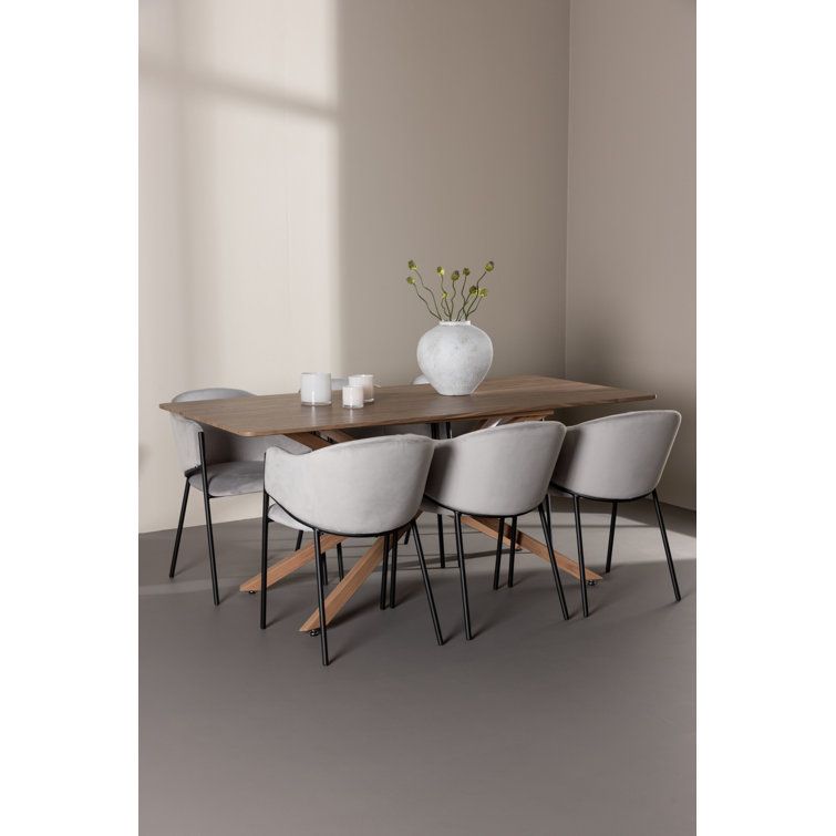 George Oliver Piazza Dining Table with Evelina Dining Chair | Wayfair.co.uk